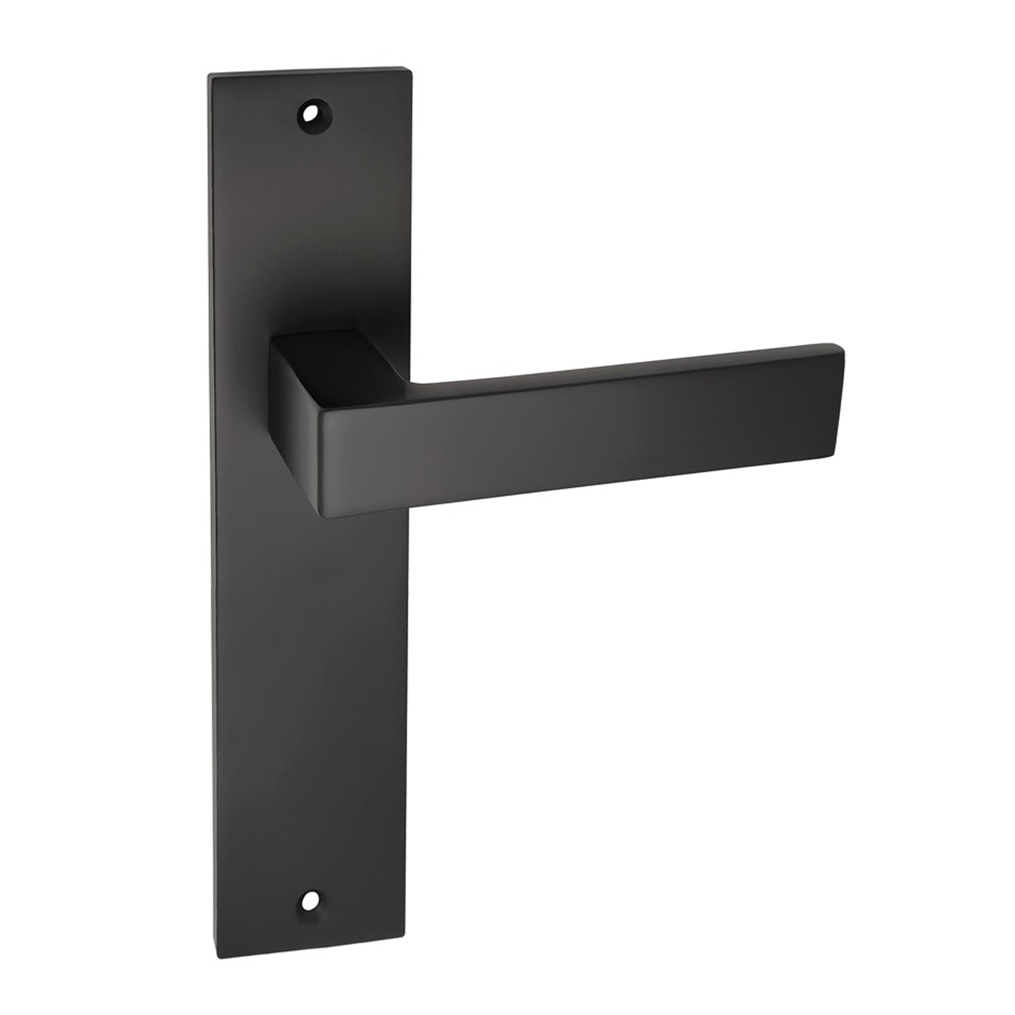 Saturn Flat Black Backplate Handle | Internal Backplate Door Handles ...